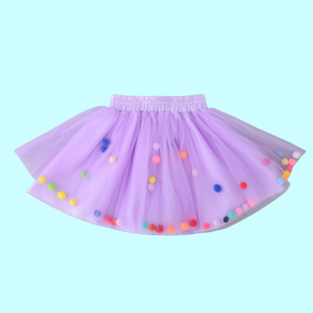 PomPom Tutu lila