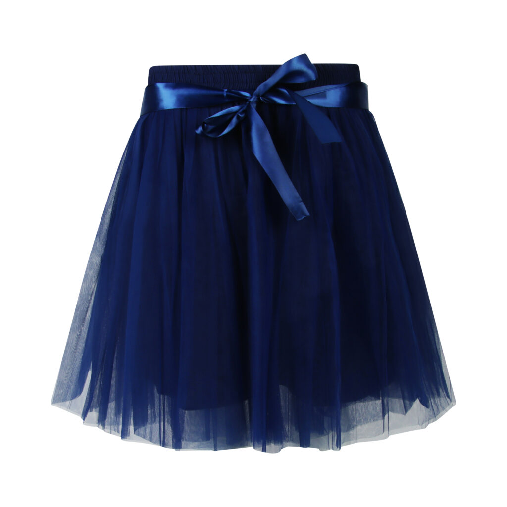 Tule rok meisje 50cm blauw
