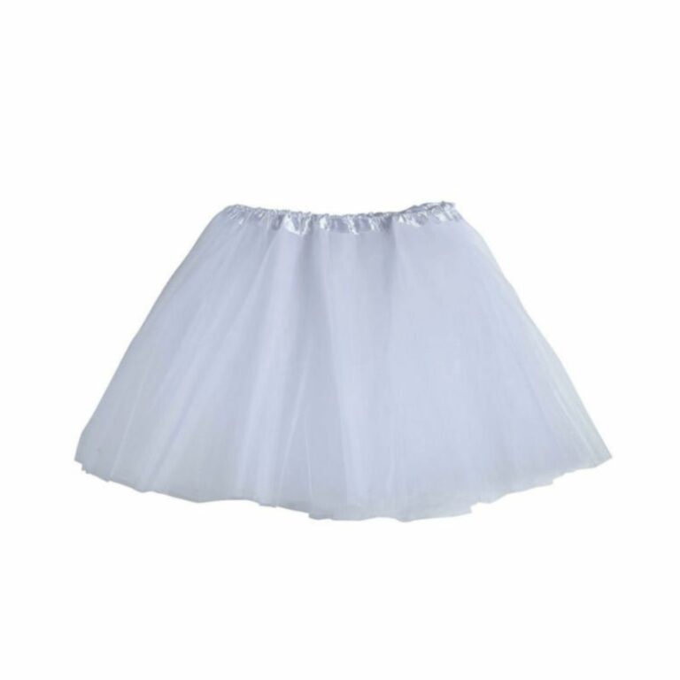 Witte Tutu met zilveren stippen